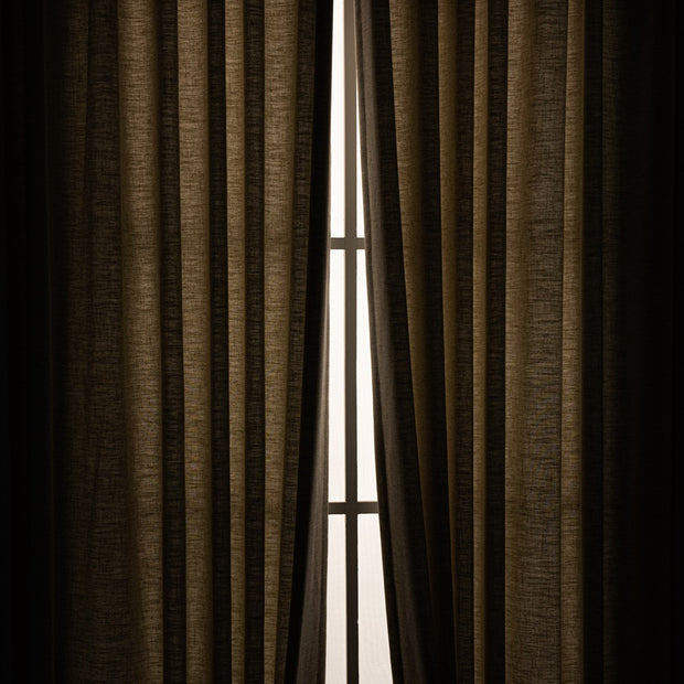 Thalia Textured Linen Pinch Pleat Curtains | Custom Living Room ...